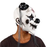 China Scary Halloween Mad Hatter Clown Mask 100% Natural Rubber Latex Adult Size for sale