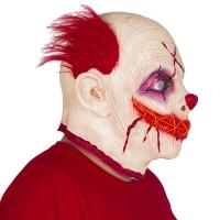 China Realistic Scary Killer Clown Mask Adult Size 100% Natural Latex Halloween Costume for sale