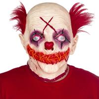 China Realistic Scary Killer Clown Mask Adult Size 100% Natural Latex Halloween Costume for sale