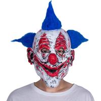 China 88x40cm Pennywise Killer Clown Latex Mask Halloween Horror Costume Adult for sale