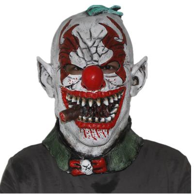 China Pennywise IT Killer Clown Costume Mask Adult Size Natural Latex Halloween Party for sale