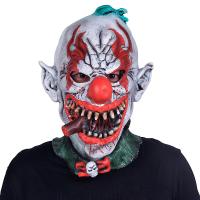 China Adult Scary Clown Mask Realistic Latex Halloween Costume Accessory EN71 Certified for sale