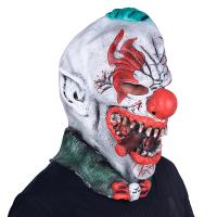 China Adult Scary Clown Mask Realistic Latex Halloween Costume Accessory EN71 Certified for sale