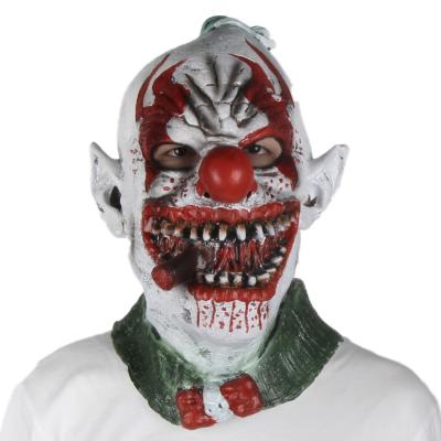 China Scary Joker Latex Mask Adult Size Halloween Party Costume 100% Natural Rubber for sale
