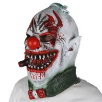 China Scary Joker Latex Mask Adult Size Halloween Party Costume 100% Natural Rubber for sale