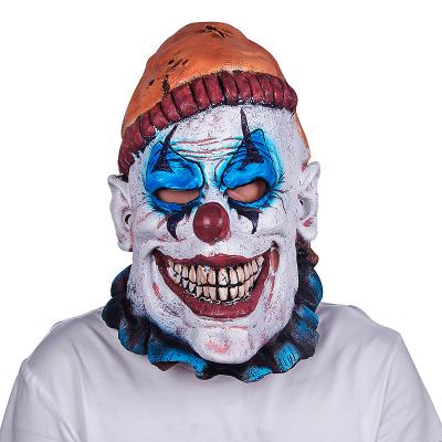 China Adult IT Clown Costume Mask 100% Natural Latex Halloween Horror Face Mask for sale