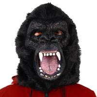 China Realistic Kingkong Ape Horror Halloween Costume Mask Adult Size 100% Natural Latex for sale