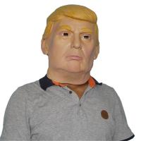 China Donald Trump Latex Mask Adult Size Realistic President Rubber Head Mask for Halloween Party for sale
