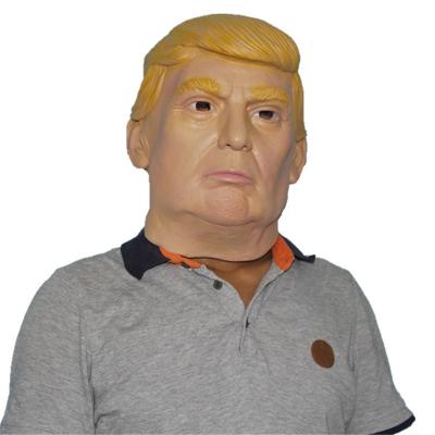 China Donald Trump Latex Mask Adult Size Realistic President Rubber Head Mask for Halloween Party for sale