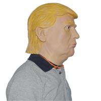 China Donald Trump Latex Mask Adult Size Realistic President Rubber Head Mask for Halloween Party for sale