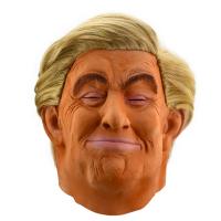 China Realistic Donald Trump Latex Mask Adult Unisex Halloween Party Costume Accessory for sale
