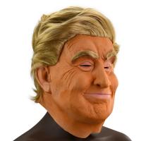 China Realistic Donald Trump Latex Mask Adult Unisex Halloween Party Costume Accessory for sale