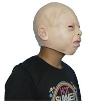 China Realistic Latex Crying Baby Mask for Halloween Parties Adult Size EN71 Certified for sale