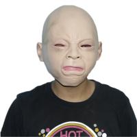 China Realistic Latex Crying Baby Mask for Halloween Parties Adult Size EN71 Certified for sale