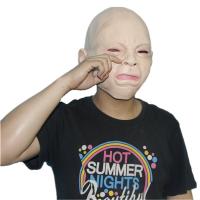China Realistic Latex Crying Baby Mask for Halloween Parties Adult Size EN71 Certified for sale