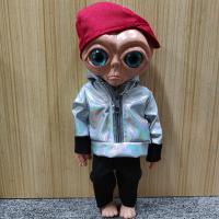 China Interesting Funny Halloween Props , Alien Latex Prop 25cm Height With Hat for sale