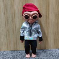 China Interesting Funny Halloween Props , Alien Latex Prop 25cm Height With Hat for sale