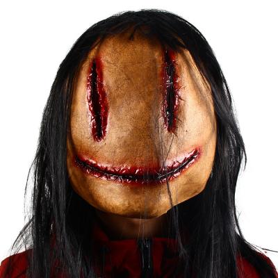 China Faceless Smile Scary Halloween Mask Adult Unisex Latex Costume Accessory EN71 for sale