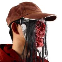 China Scary Bloody Zombie Face Mask Latex Halloween Costume Adult Size EN71 Certified for sale