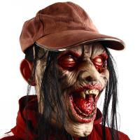 China Realistic Scary Bloody Zombie Latex Mask Adult Size for Halloween Party Costume for sale
