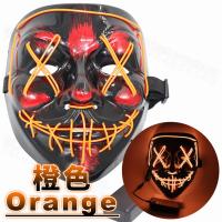China Masquerade Neon Glow Masks 10 Colors Plastic LED Party Mask CE Certified for sale