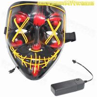 China LED Light Halloween Masquerade Masks Glowing With Various Colors for sale