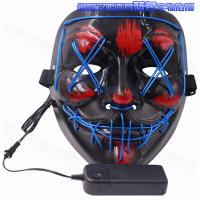 China LED Light Halloween Masquerade Masks Glowing With Various Colors for sale