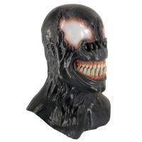 China Deluxe Venom Skeleton Latex Mask 28x40cm Vivid Halloween Costume Adult for sale
