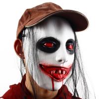 China Customized Size Smile Clown Head Masks Unisex Realistic With Hat for sale