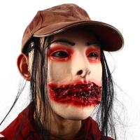 China Customized Creative Horror Halloween Scary Masks With Hat for sale