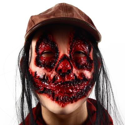 China Realistic Latex Halloween Scary Mask Adult Size Comfortable Wear EN71 Certified for sale