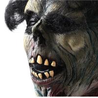 China 33cm Realistic Zombie Halloween Mask Bloody Latex Horror Haunted House Prop Adult Size for sale