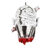 China Realistic Bloody Zombie Head Halloween Mask 100% Natural Latex Adult Size for sale