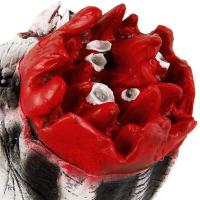 China Realistic Bloody Zombie Head Halloween Mask 100% Natural Latex Adult Size for sale
