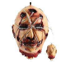 China Realistic Latex Zombie Head Prop Halloween Party Decoration CE Certified Adult Size for sale