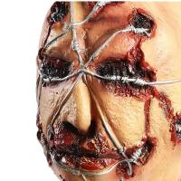 China Realistic Latex Zombie Head Prop Halloween Party Decoration CE Certified Adult Size for sale