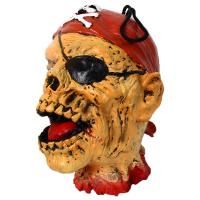 China Pirate Head Skull Haunted House Decoration Highly Simulated for sale