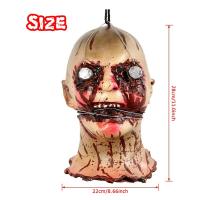 China Realistic Bloody Professional Haunted House Props Zombie Head for sale