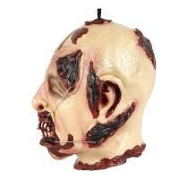 China Customized Size Horror Halloween Props Zombie Head Prop Bloody for sale