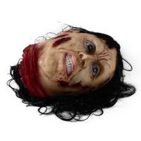 China Realistic Zombie Head Halloween Props Latex Mask Adult Size EN71 Certified for sale