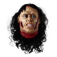 China Realistic Zombie Head Halloween Props Latex Mask Adult Size EN71 Certified for sale