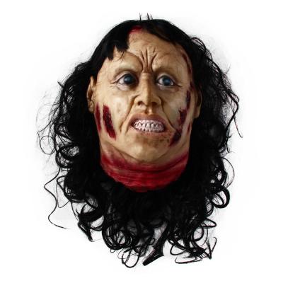 China Realistic Zombie Head Halloween Props Latex Mask Adult Size EN71 Certified for sale
