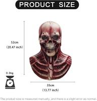 China Bloody Skull Zombie Latex Mask Halloween Full Head Adult Cosplay Creepy Props 100% Natural Rubber for sale