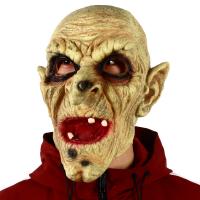 China Realistic Latex Halloween Mask Scary Old Man Witch Vampire Adult Costume 100% Natural Rubber for sale