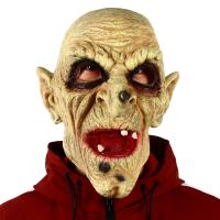 China Realistic Latex Halloween Mask Scary Old Man Witch Vampire Adult Costume 100% Natural Rubber for sale