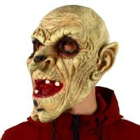 China Realistic Latex Halloween Mask Scary Old Man Witch Vampire Adult Costume 100% Natural Rubber for sale