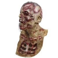 China Realistic Latex Zombie Mask Scary Halloween Costume Adult Size 100% Natural Rubber for sale