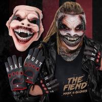 China WWE The Fiend Bray Wyatt Burnt Latex Half Face Mask Adult Size Halloween Costume for sale