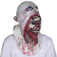 China Adult Latex Horror Skull Mask Overhead Full Face Halloween Costume 100% Natural Rubber for sale