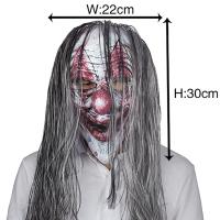 China Realistic Latex Evil Clown Horror Mask Adult Size 100 Natural Rubber for Halloween Party for sale